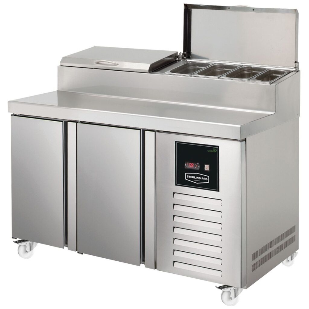 Sterling Pro Green SPIZ-135 2 Door Pizza Prep Counter, 274 Litres