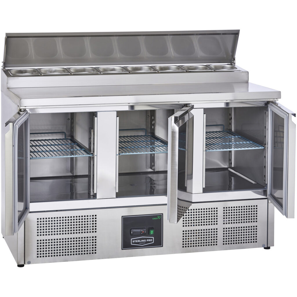 Sterling Pro Cobus SPU300PZ 3 Door Pizza Prep Counter, 392 Litres