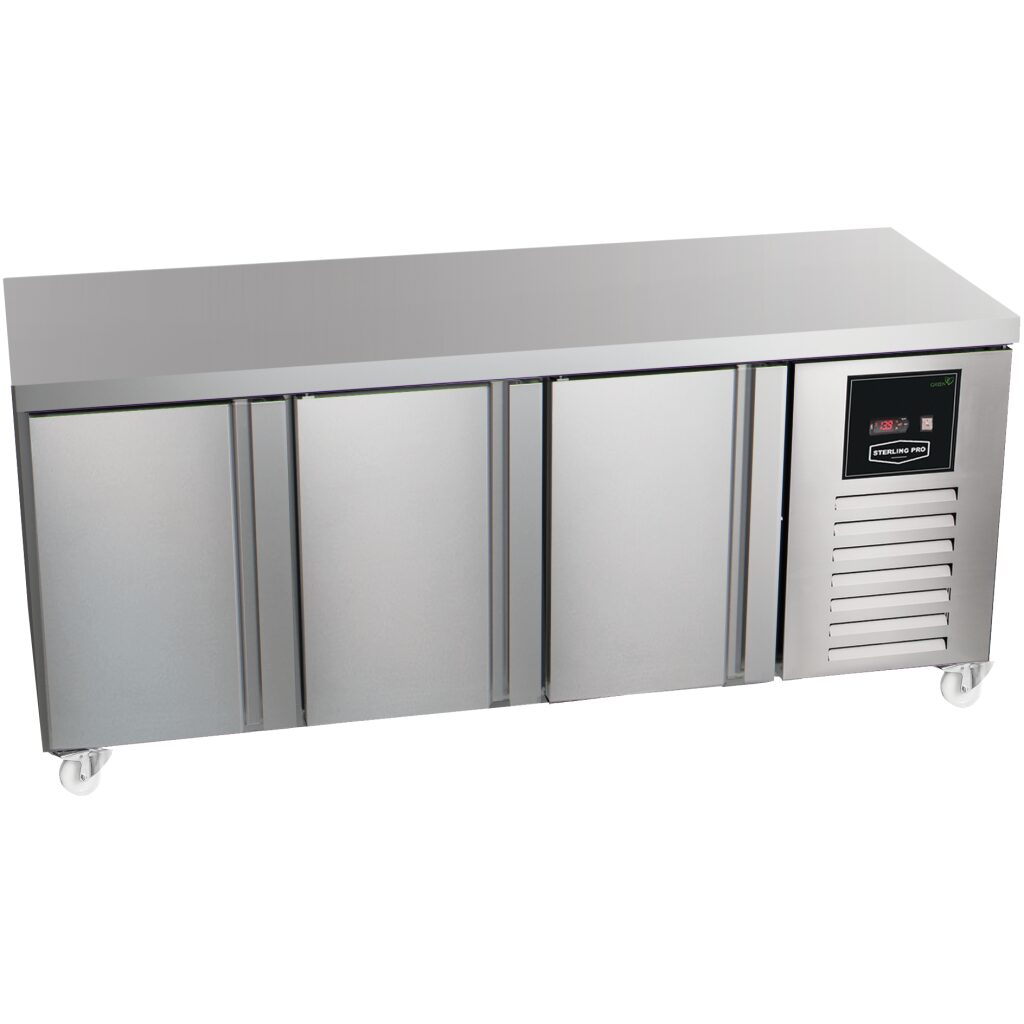 Sterling Pro Green SPI-6-200-30-NS 3 Door Refrigerated Counter, 600mm ...